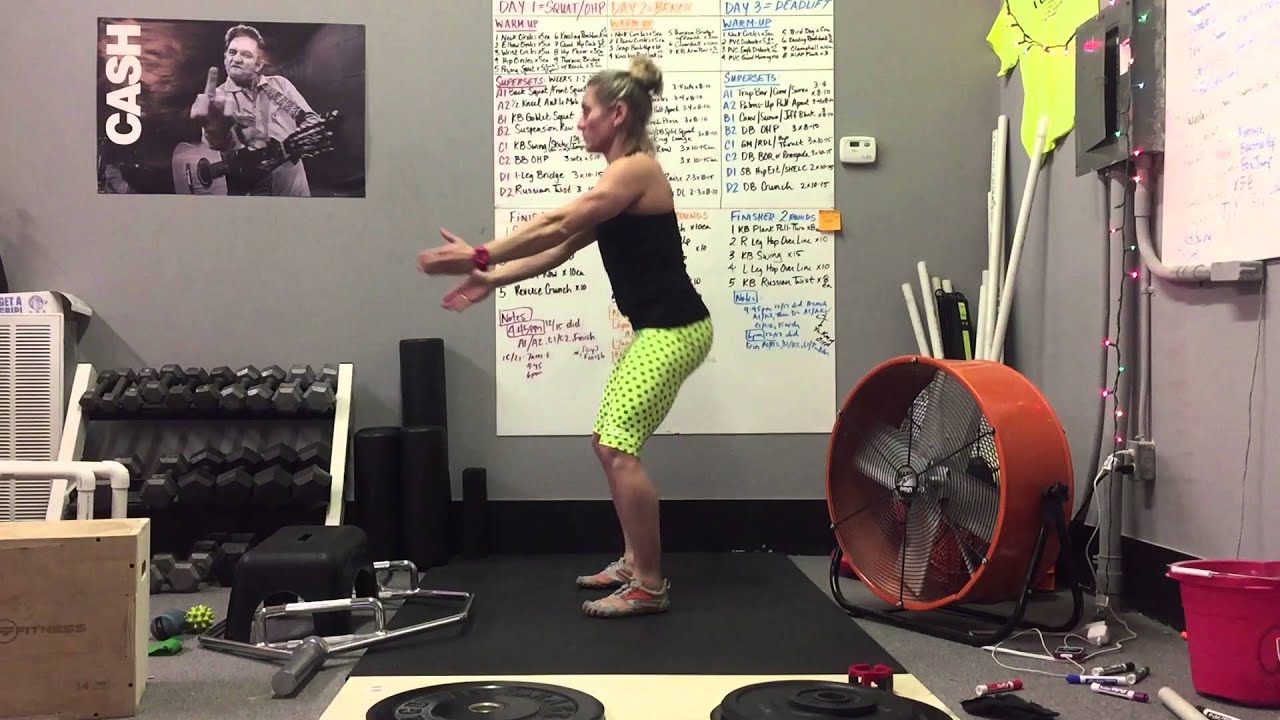 Squat with Overhead Reach - YouTube