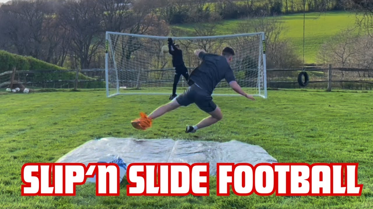 EXTREME SLIP'N SLIDE FOOTBALL VS BRO - YouTube
