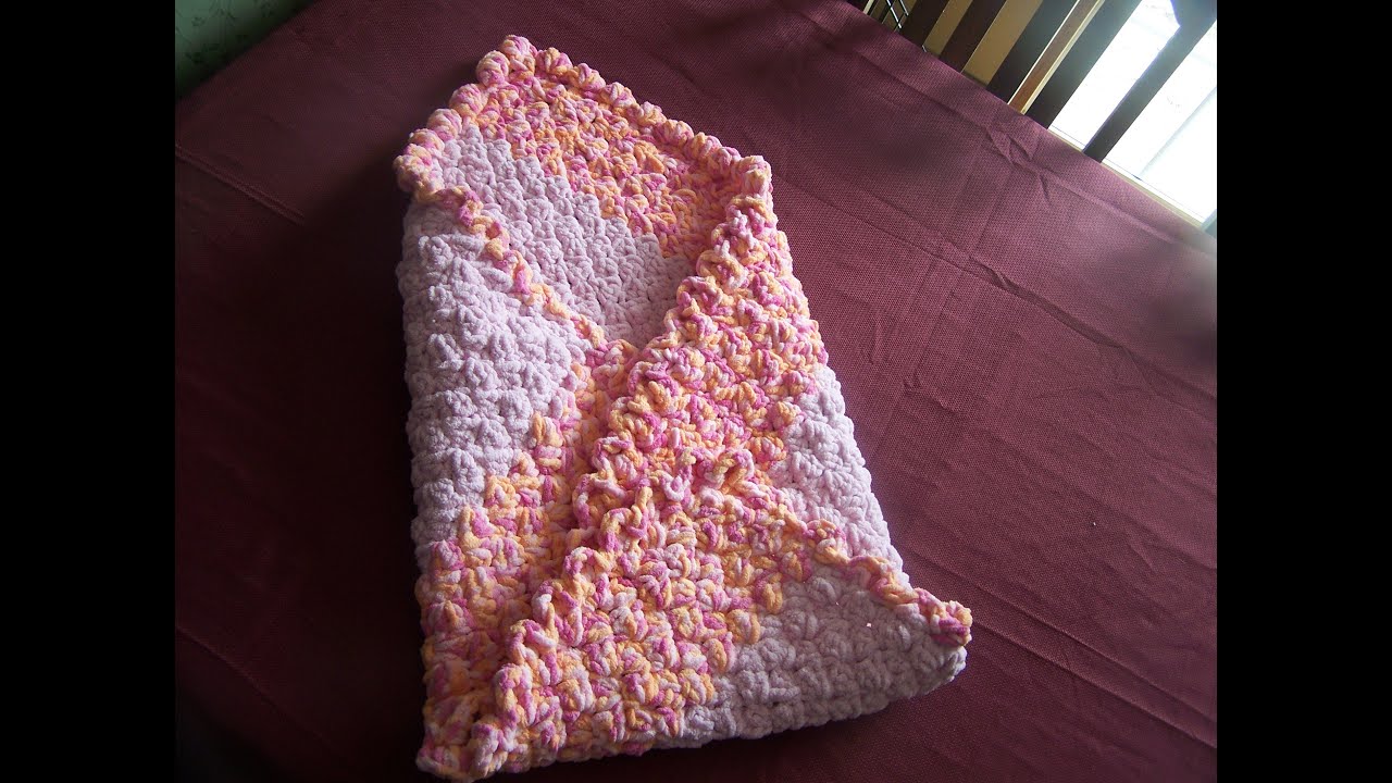 video 1 crochet easy heavenly baby blanket - YouTube