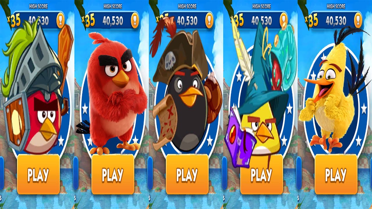 Sonic Dash All Angry Birds Runners Version 1 vs Version 2: Red, Chuck ...