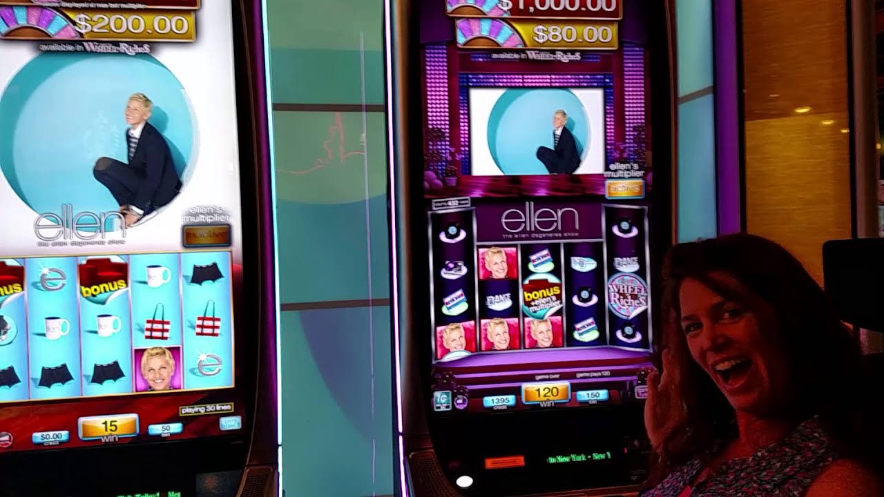 winner on the Ellen slots in Vegas - YouTube
