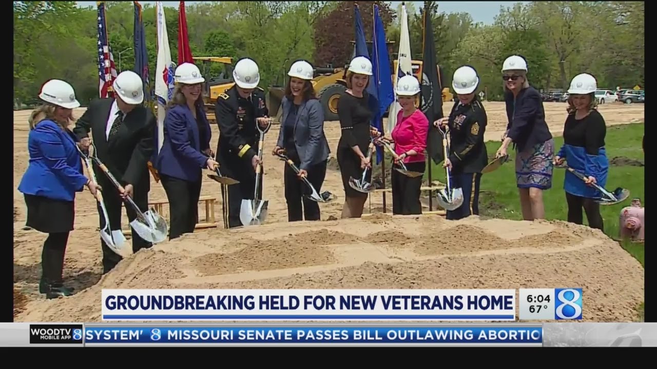 Veterans applaud construction of new GR home - YouTube