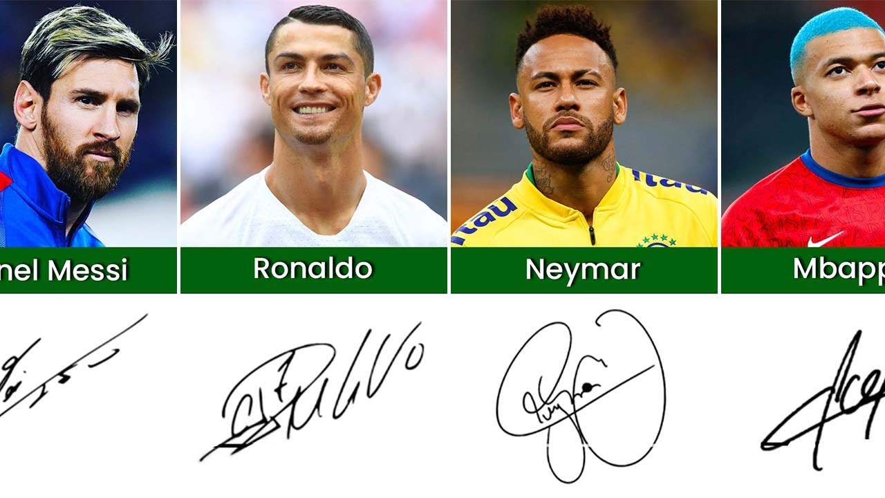 Coolest Signatures Famous Football Players - YouTube