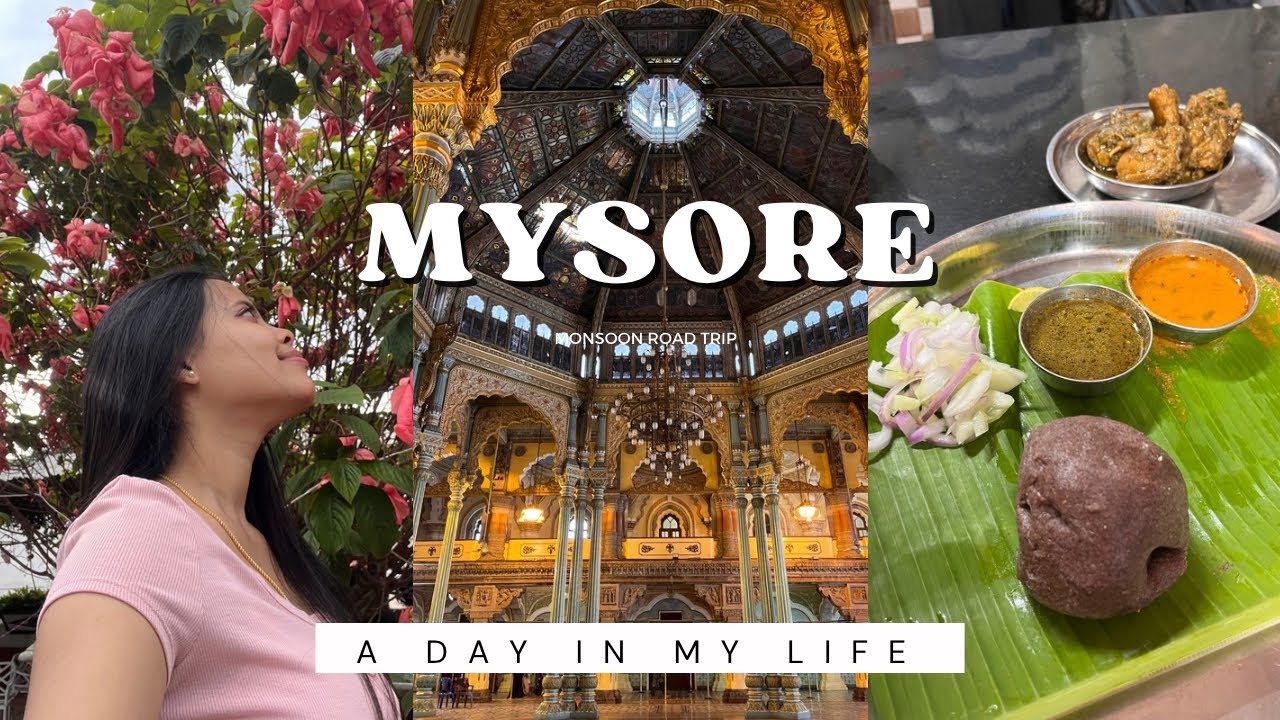 A Day in Mysore 🌻 | Mysore Palace, Local Food , Mysore Pak and more 💕 ...