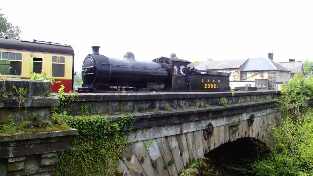 Preserved LNER P-3 steam locomotive , 2392 , at Grosmont on the 1st May ...