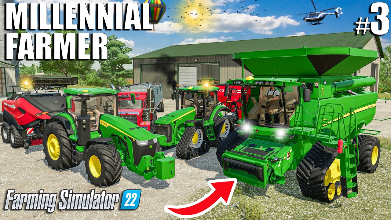 I Upgraded THE FARM with NEW HARVESTER | Millennial Farmer | Episode 3 | Farming Simulator 22 ...