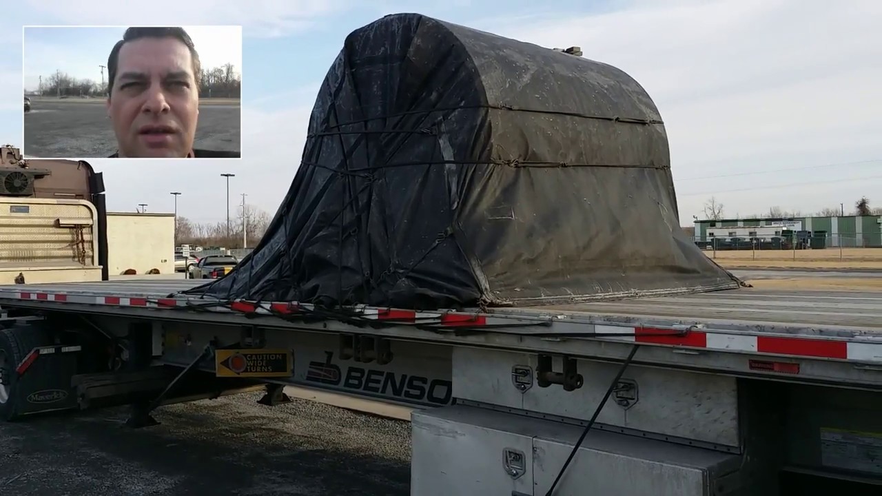The short Steel Tarp on a Large Diameter Steel Coil - YouTube