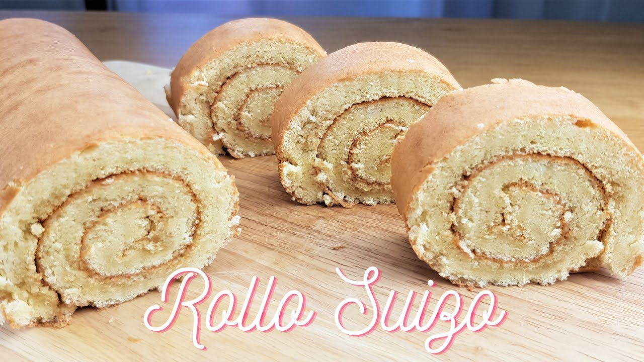RECETA DE ROLLO SUIZO / Ahora elige de que rellenar este rico bizcocho ...