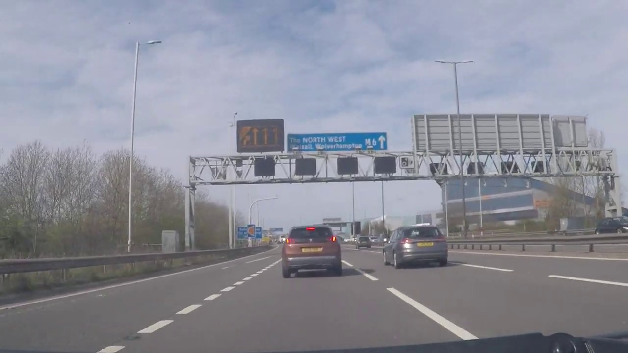 UK Motorways - M5 Birmingham Elevated - M5 J3 - M6 J9 - YouTube