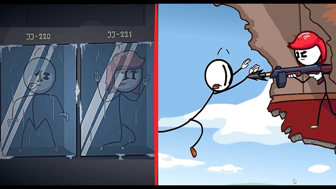 Henry Stickmin and Ellie fail to escape The Wall | Toppat Recruits ...