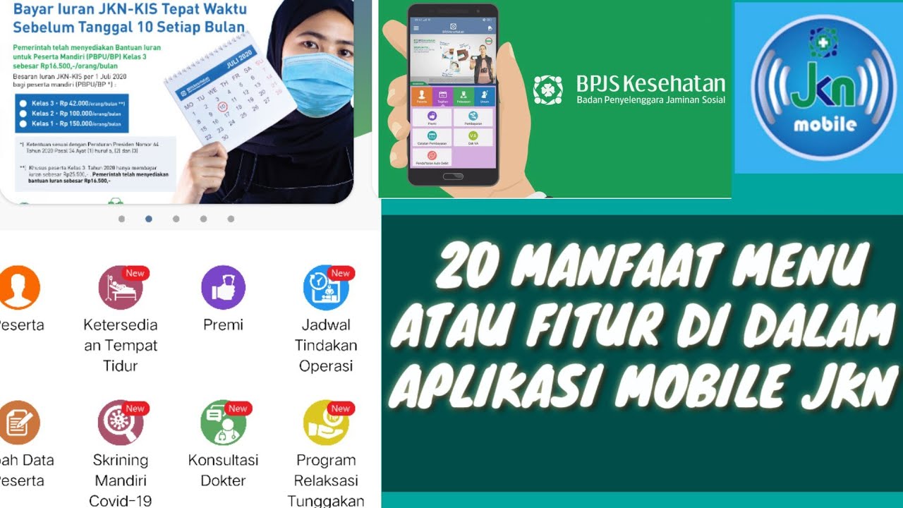 20 MANFAAT MENU ATAU FITUR DI APLIKASI MOBILE JKN - YouTube