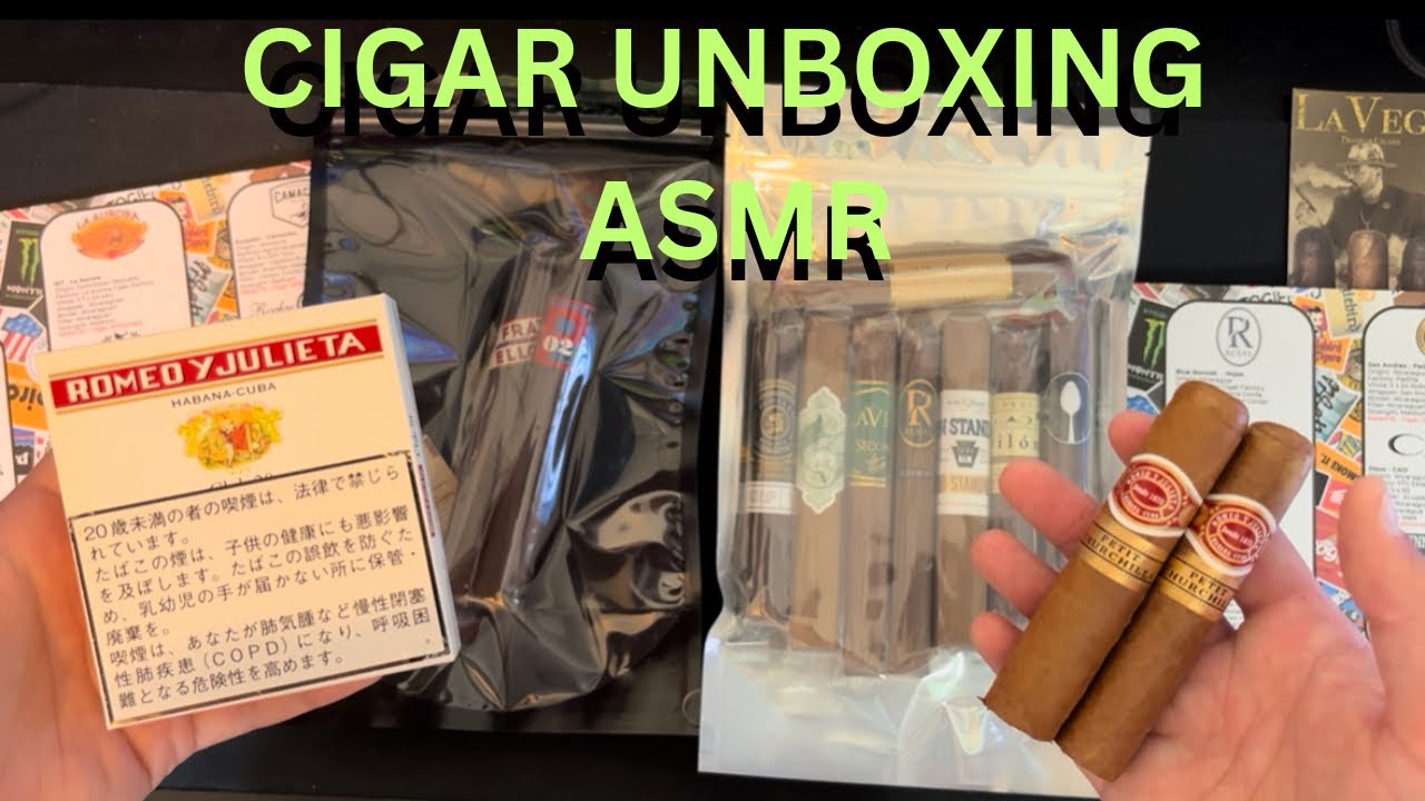 Cigar unboxing ASMR - YouTube