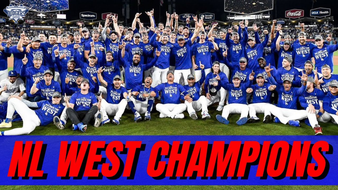 Dodgers Win 11th Division Title in 12 Years, Champagne Celebration ...