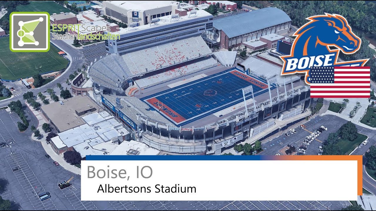 Albertsons Stadium | Boise State Broncos | Google Earth | 2016 - YouTube
