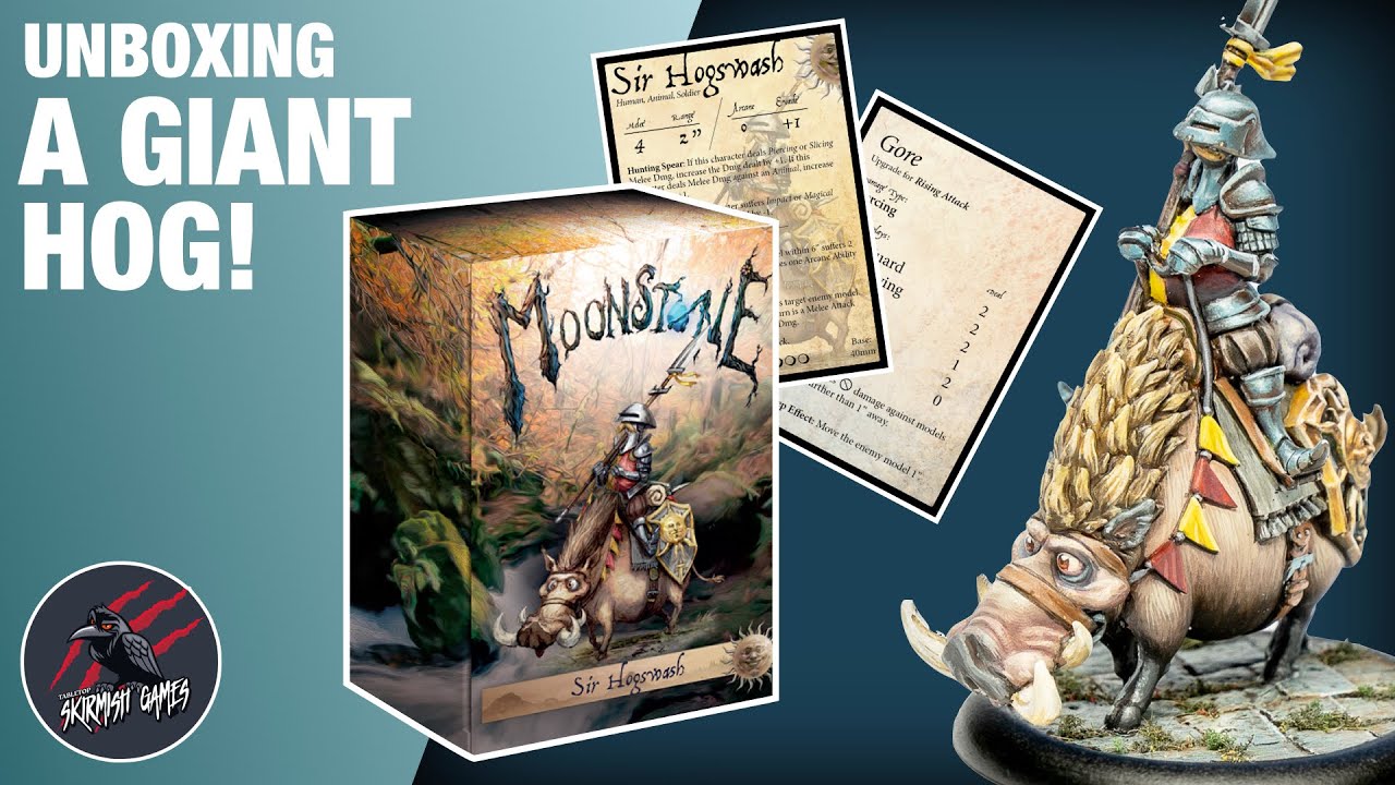 A GIANT HOG?! Sir Hogswash Unboxing - Model & Abilities - Moonstone ...