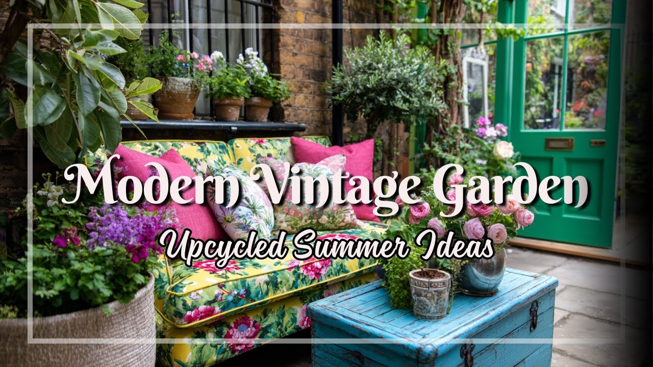 Modern Vintage Garden Vibes: Upcycled Landscaping for Small Outdoor ...