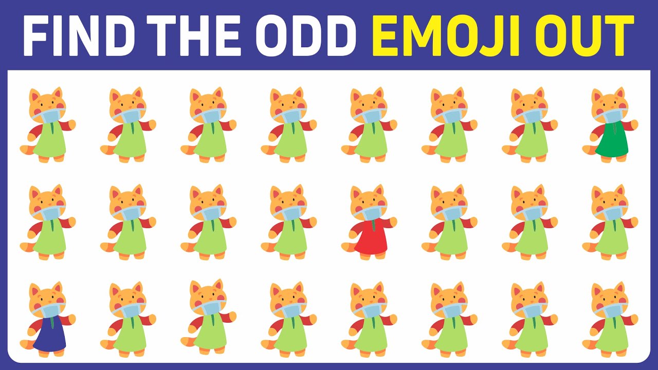 HOW GOOD ARE YOU EYES #52 | FIND THE ODD EMOJI OUT | My Odd Show - YouTube