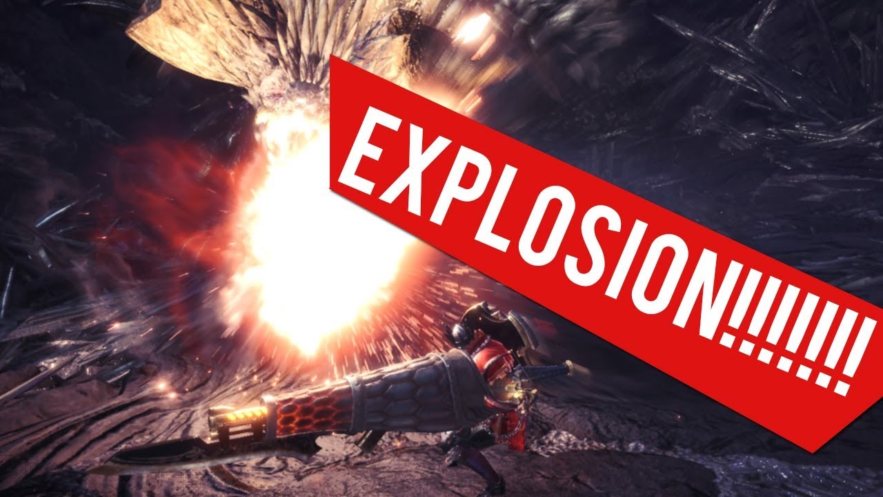 EXPLOSION!!!! Gunlance - Monster Hunter World Mixed Set - YouTube