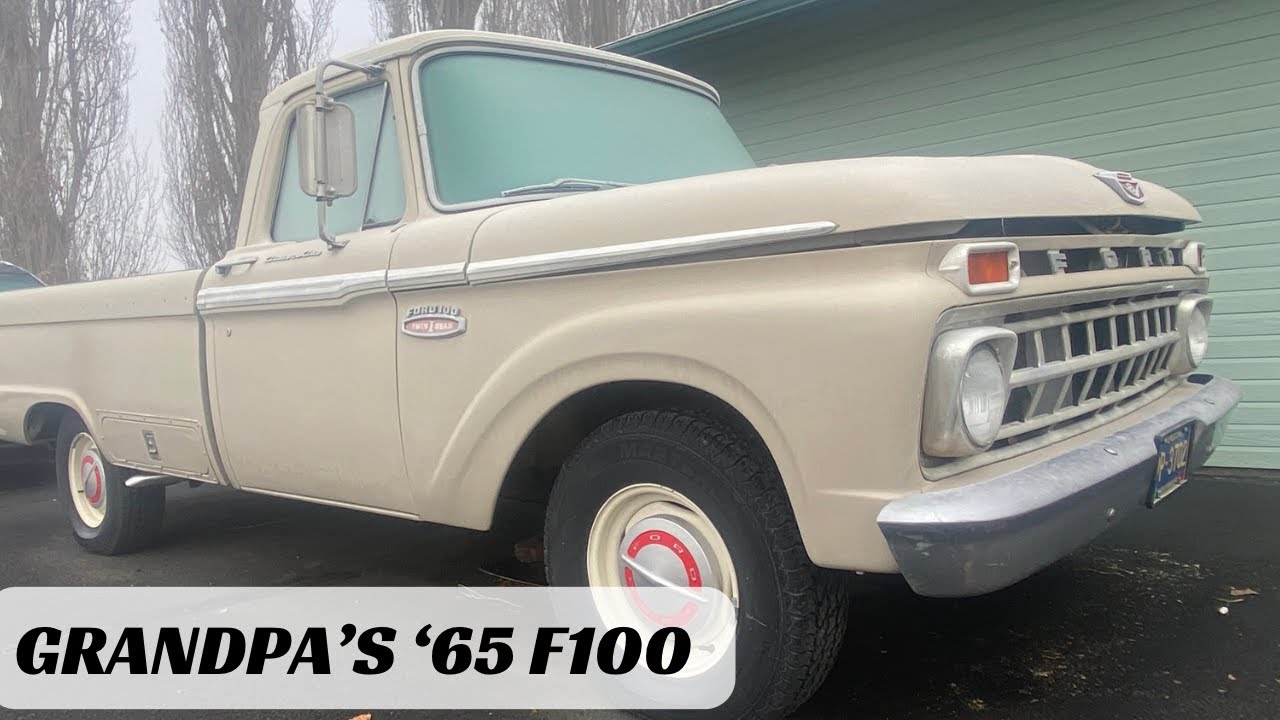 Grandpa's '65 F100-1965 Ford F100 Longbed Custom Cab 4X2 - YouTube