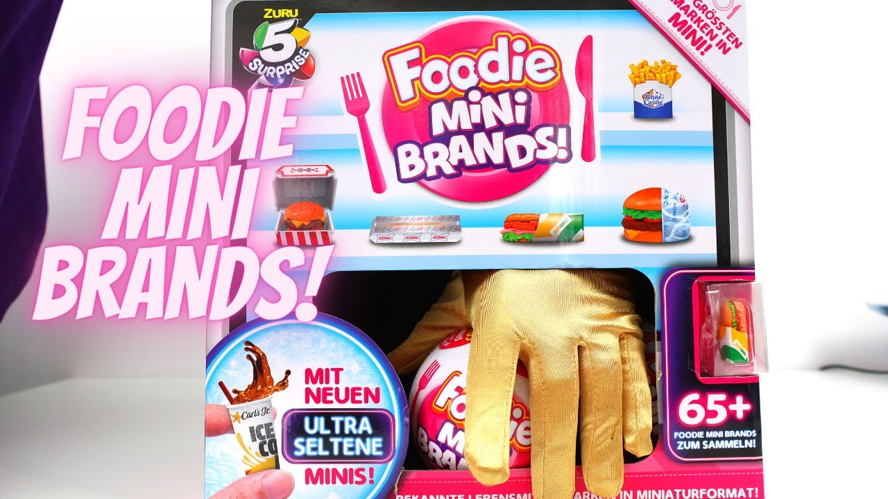 |ASMR| FOUND SUPER RARE SONIC😱FOODIE MINI BRANDS ZURU UNBOXING🍦🍕🍔 - YouTube