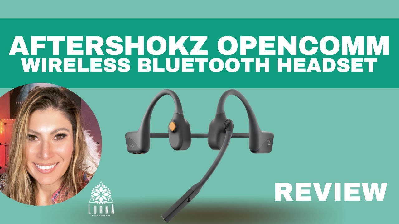 AFTERSHOKZ OpenComm Wireless Stereo Bone Conduction Bluetooth Headset ...