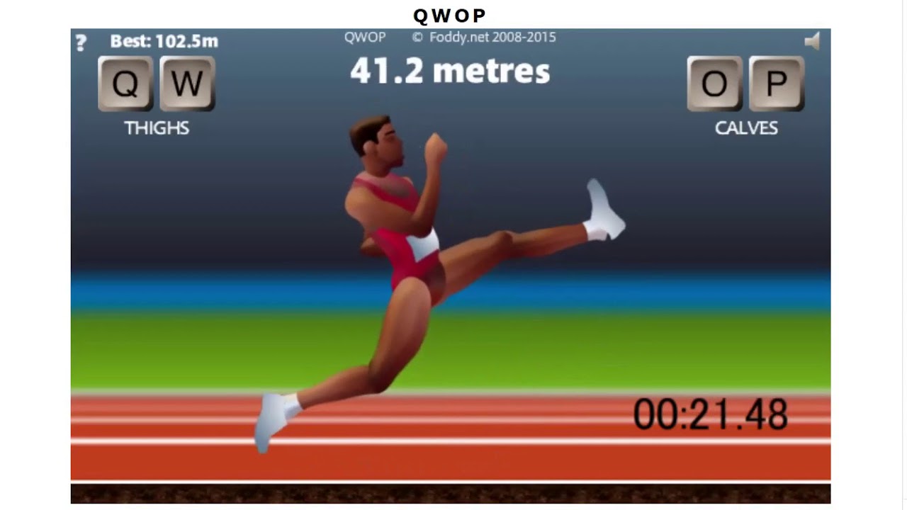 QWOP speedrun 48.340sec - YouTube