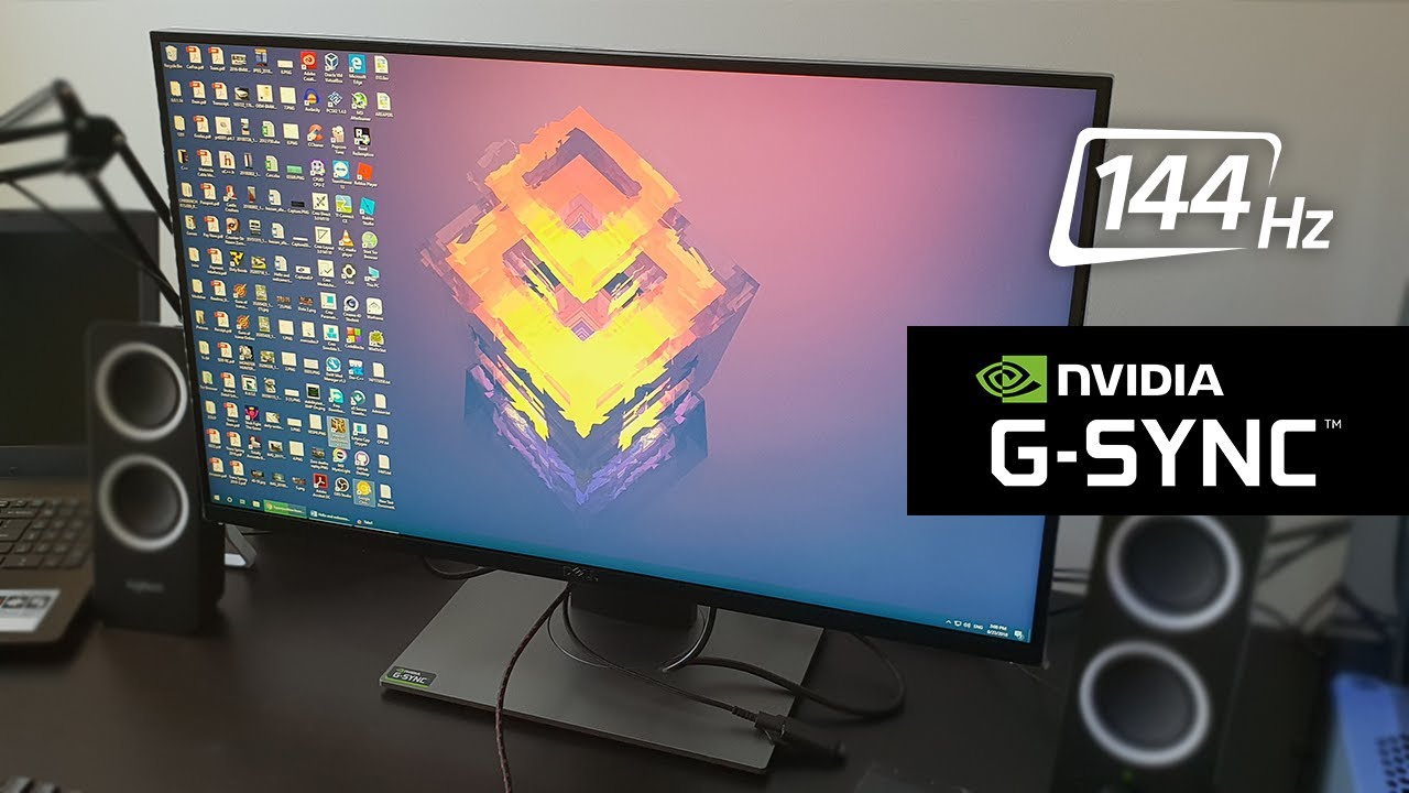 Dell Gaming Monitor 27 Inch 144Hz QHD G SYNC Unboxing And Review
