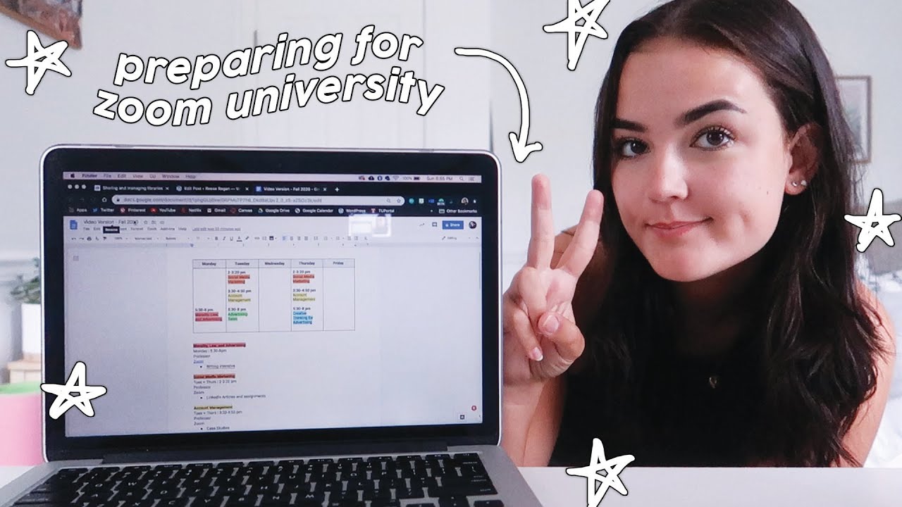 how I'm staying organized for online school *zoom university* - YouTube