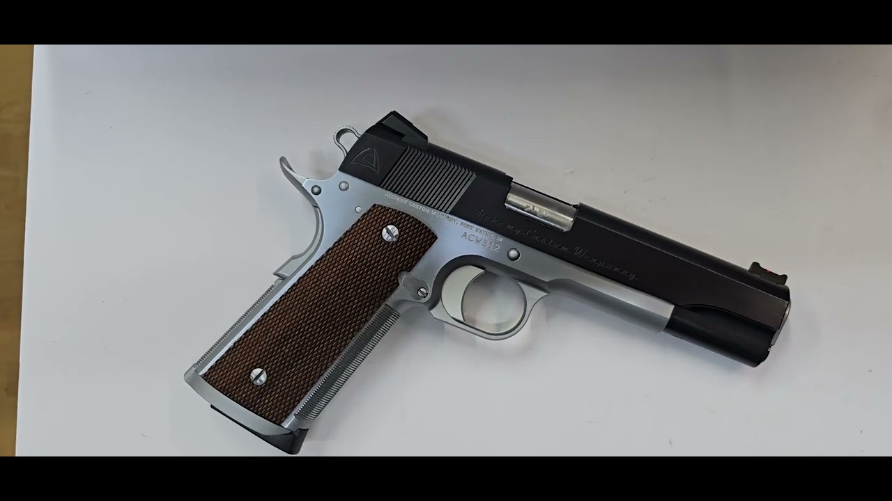 alchemy custom weaponry 1911 prime 45acp -312 - YouTube