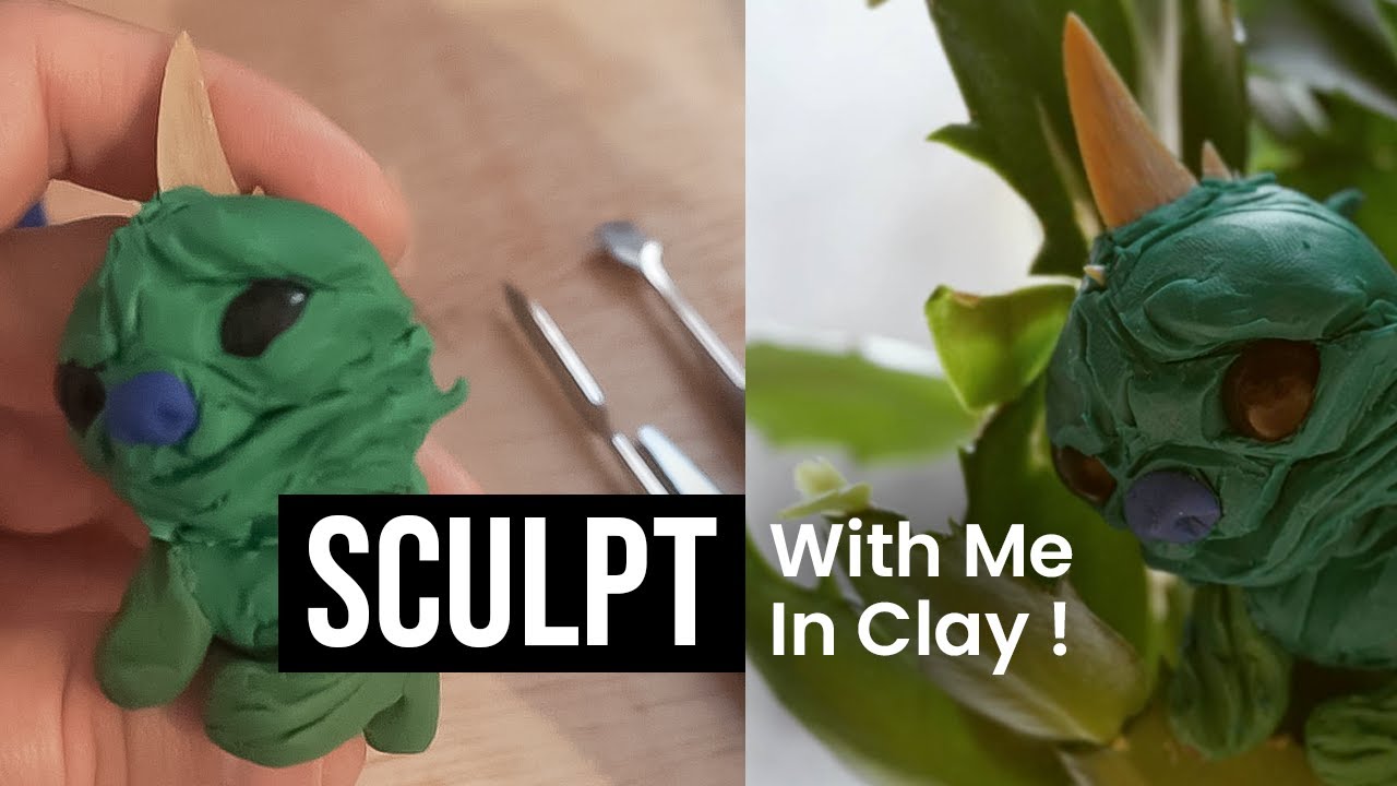 Shark Punk Polymer Clay Fimo Sculpt Forest Creature - YouTube