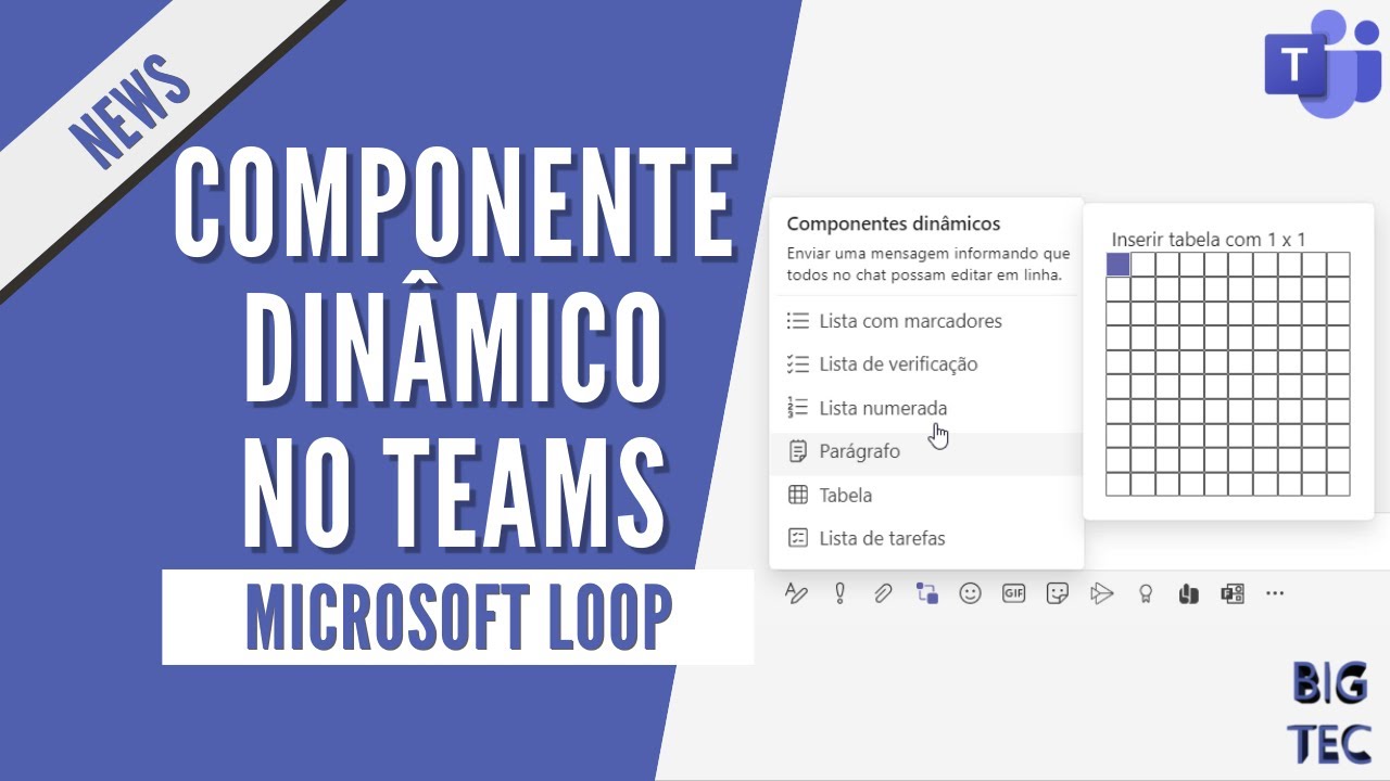 Componente dinâmico no chat do Teams - Microsoft Loop - YouTube