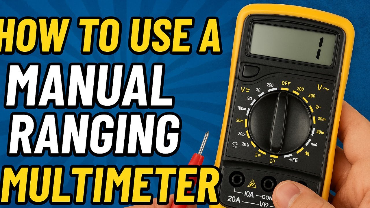 How to Use a Manual Ranging Multimeter - YouTube