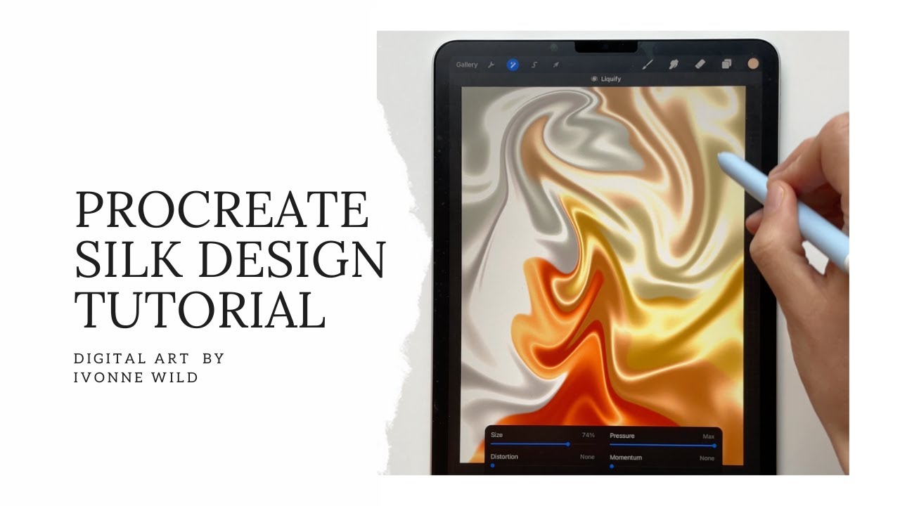 Procreate silk design tutorial #art #digitalart #procreate #tutorial # ...