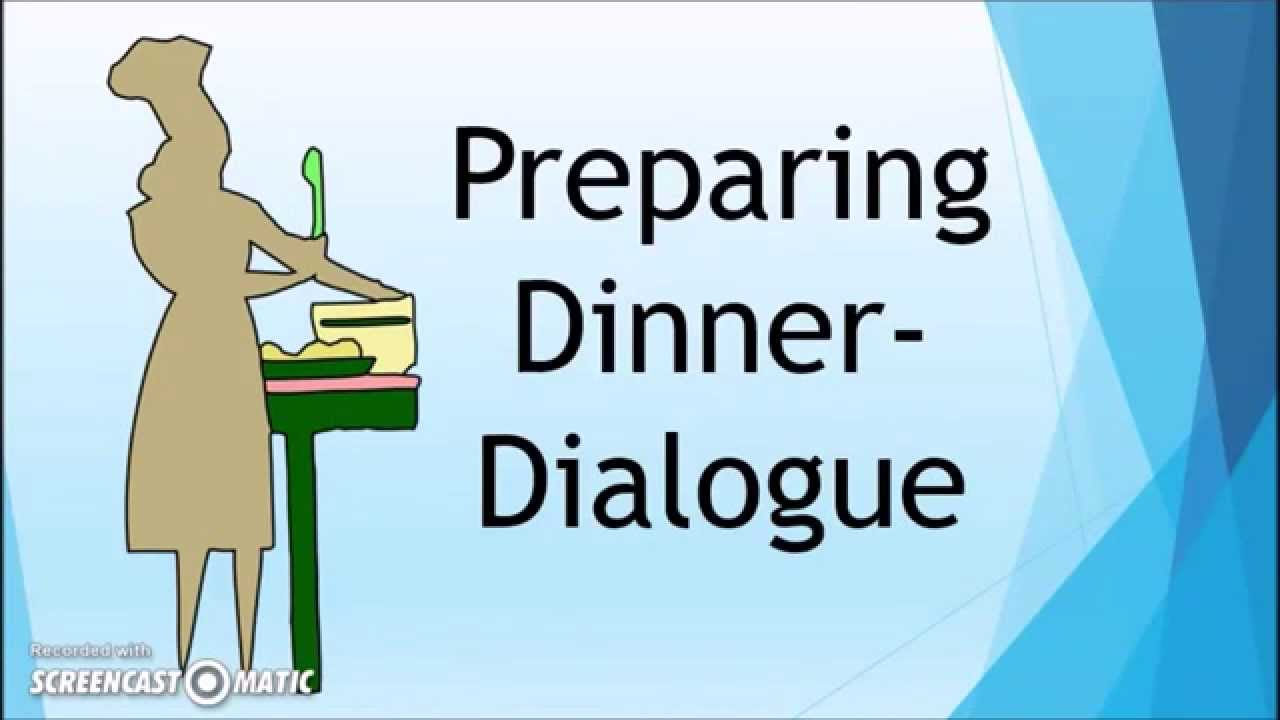 Learn English Phrasal Verbs -Preparing Dinner Dialogue - YouTube
