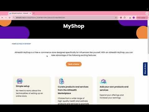 How create a MyShop - YouTube