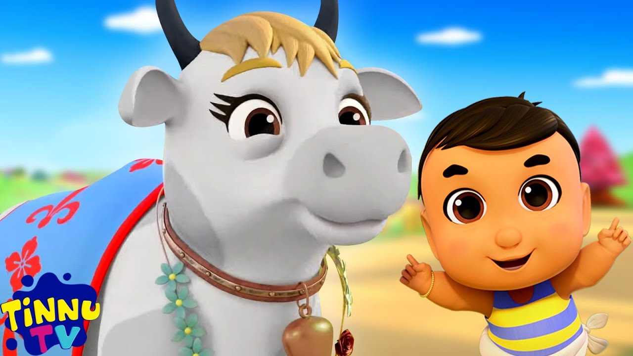 मेरी गैया, Gaiya Meri Gaiya, Nursery Rhymes in Hindi, Cartoon Song and ...