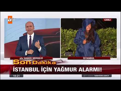 ATV Muhabirinin İstanbul'daki Dolu Yağışı ile İmtihanı (27 Temmuz 2017)