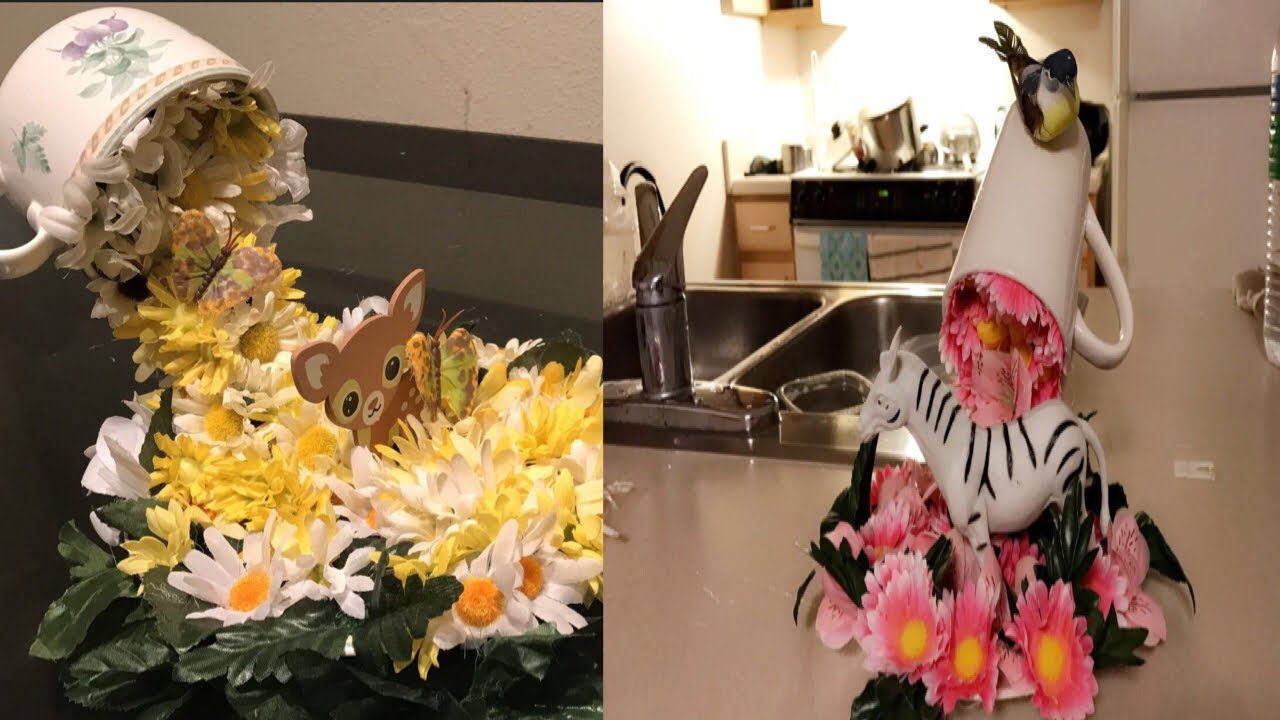 DIY -floating tea cup - YouTube