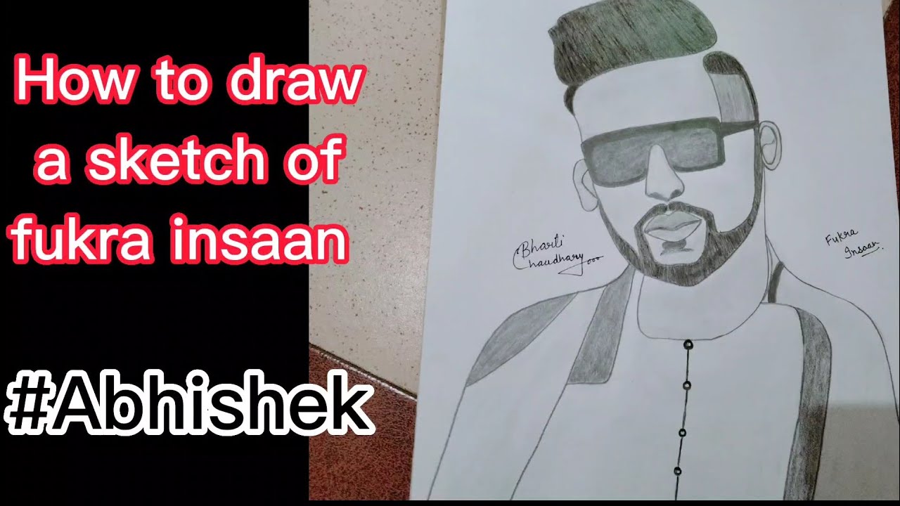 #how to draw realistic fukra insaan sketch # fukra insaan drawing ...