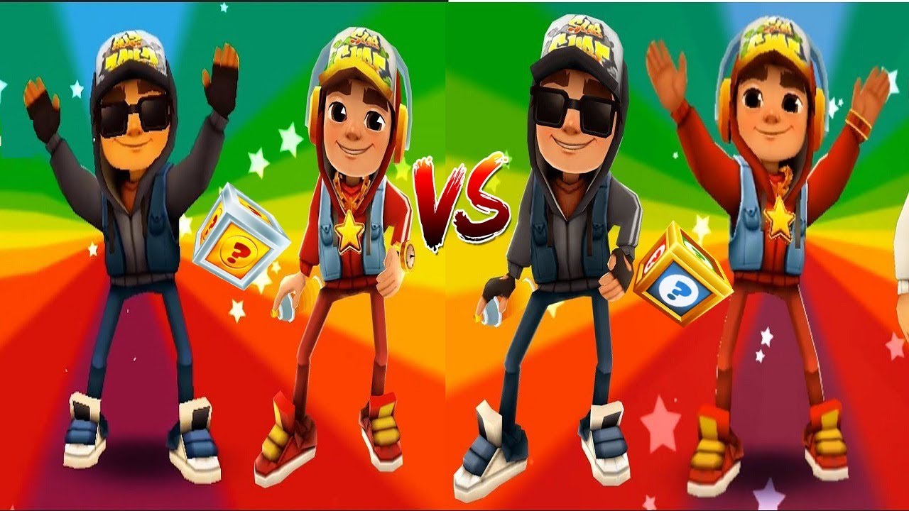 Subway Surfers Gameplay HD - JAKE DARK OUTFIT VS JAKE STAR OUTFIT ...