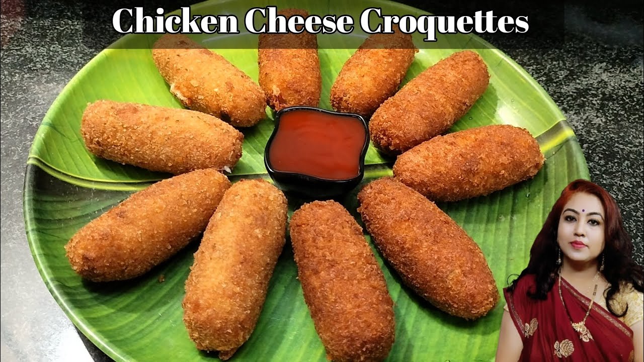Chicken Cheese Croquettes Recipe | Goan Crispy And Cheesy Chicken ...