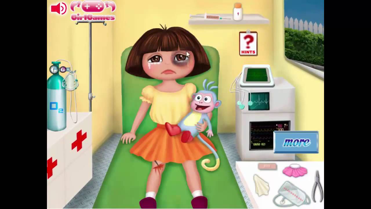ᴴᴰ ♥♥♥ Dora the Explorer Game Episode Dora First Aid Baby videos games ...