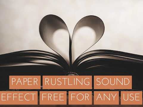 SOUND EFFECT OF PAPER RUSTLING FREE FOR ANY USE - YouTube