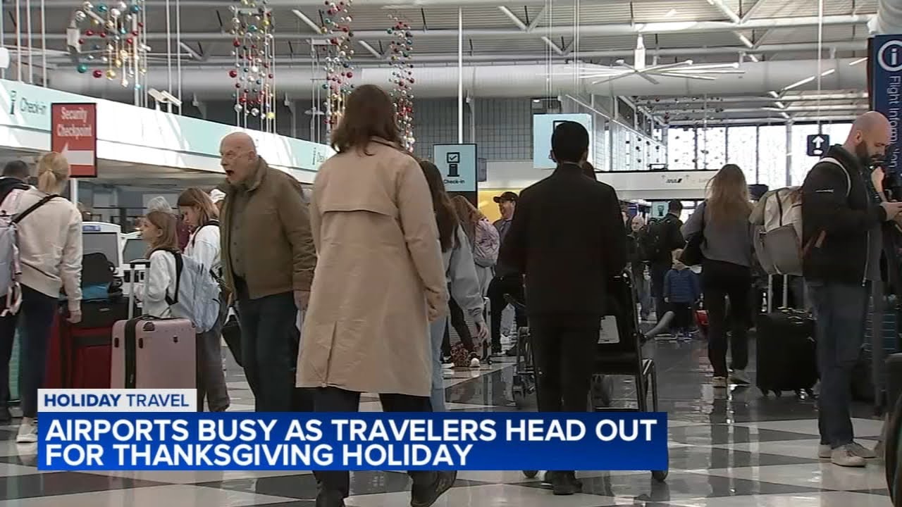 Busy Thanksgiving travel period underway - YouTube