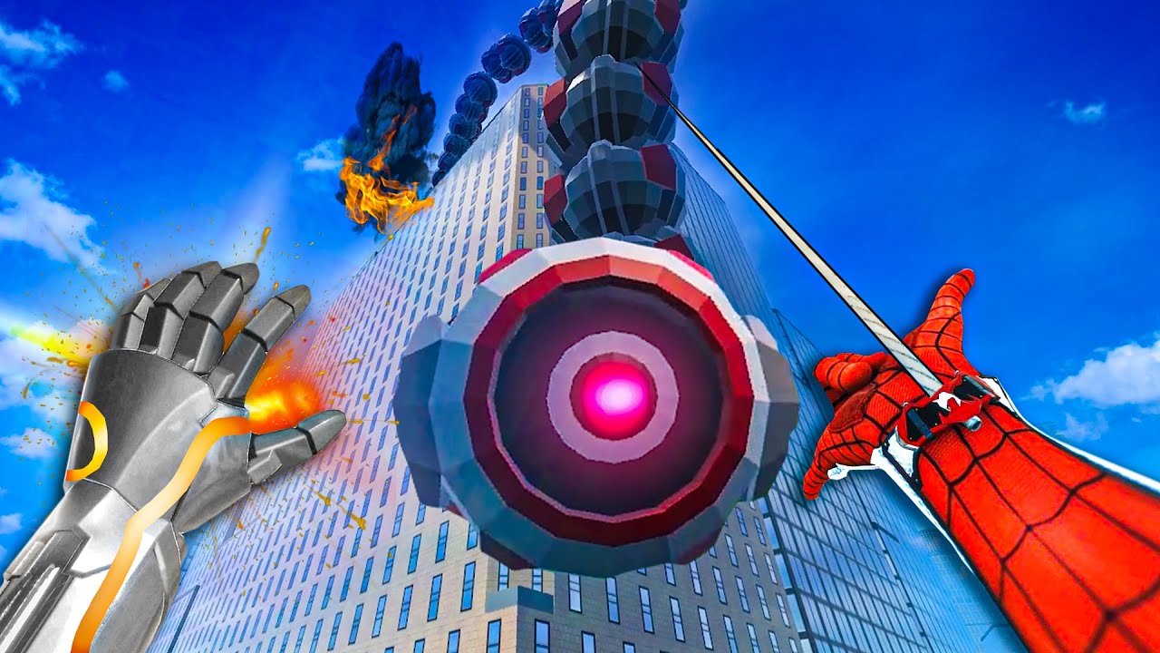 Combining GENOS and Spider-Man to Destroy the City in Superfly VR - YouTube