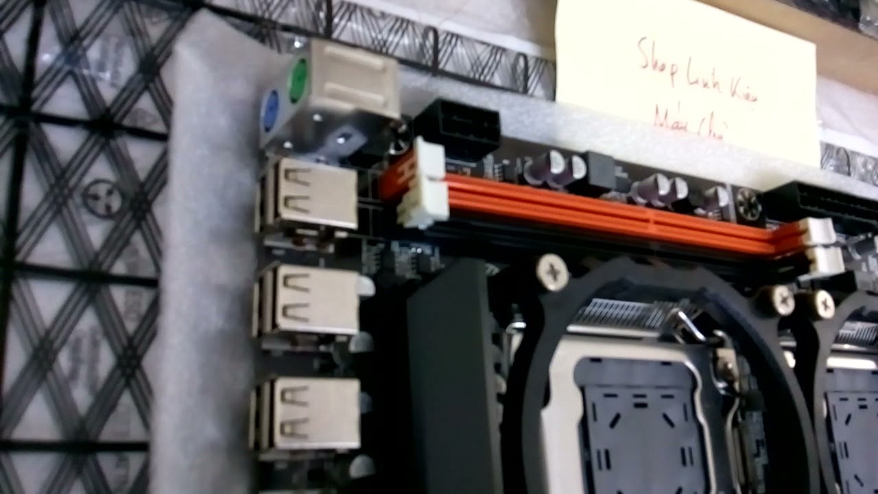 Khui hộp Main dual x79 mới hỗ trợ 2 cpu xeon e5-26xx v2 - YouTube