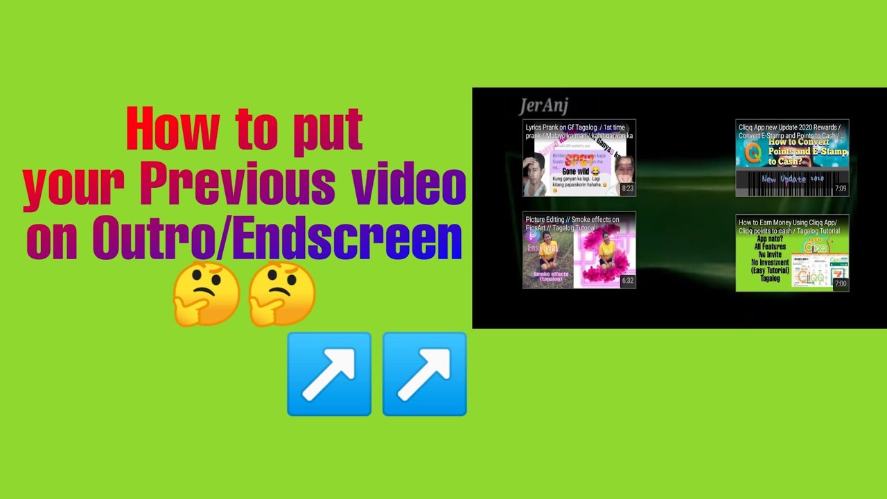 How To Put Your Previous Video In Your Outro Using Android Phone how-to-put-your-previous-video-in-your-outro-using-android-phone