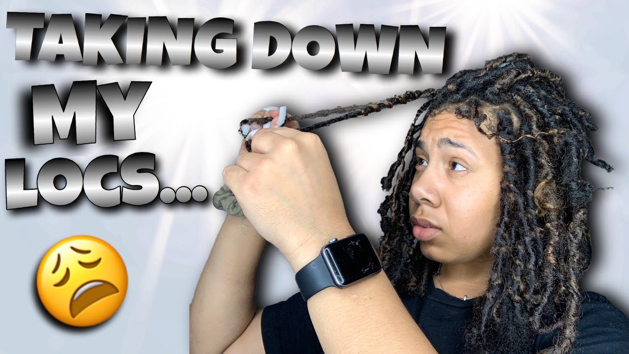 HOW I TAKE DOWN MY LOCS...I STRUGGLE! | KDiani - YouTube