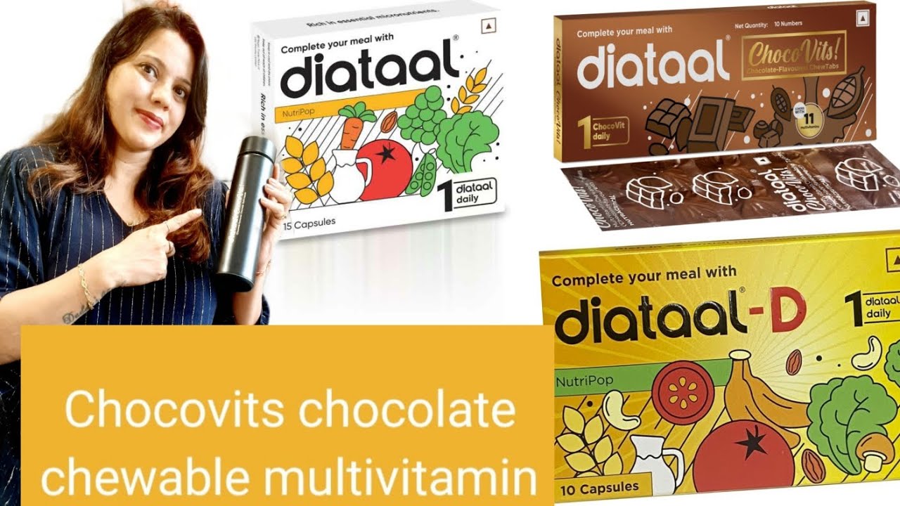 Chocovits chocolate chewable multivitamin @diataal6013 - YouTube