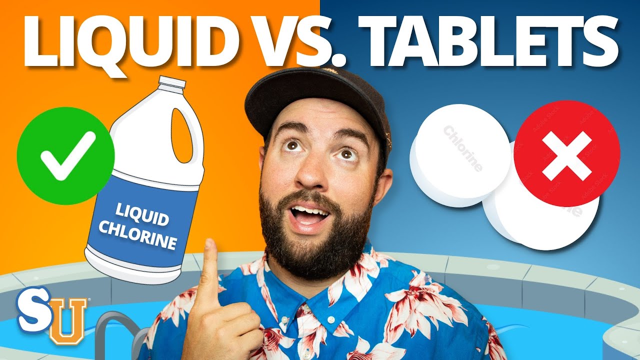 How to Add LIQUID CHLORINE to a POOL - YouTube